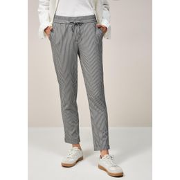 Cecil Damen Jogger Pants, gr&uuml;n, Gr. XXL, gestreift, Stoff, 73% Polyester, 24% Viskose, 3% Elasthan, Hosen, Middle Waist