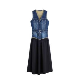 Desigual Kleid Damen Gr&ouml;&szlig;e 38 navy / blue denim Sommerkleid