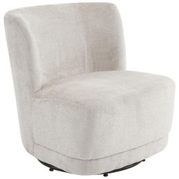 Mid.you Sessel, Beige, Metall, 65x73x75 cm, Sitzfl&auml;che 360&deg; drehbar, Wohnzimmer, Sessel, Sonstige Sessel