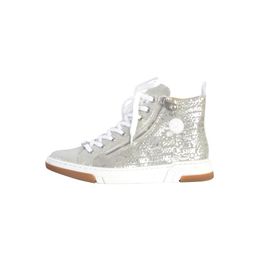 Rieker Aleria High-Top-Sneaker aus Leder Grau | Gr.: 40