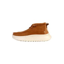 Hey DUDE Shoes Hey Dude Wendy Peak Hi Suede &ndash; Hohe Sneaker aus Leder Braun | Gr.: 38