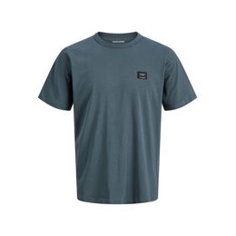 Jack & Jones PlusSize Herren T-Shirt "JJCLEVELAND TEE SS CREW NECK PLS", blau, Gr. 6XL, JACK & JONES PLUSSIZE, unifarben, Jersey, Obermaterial: 100% Baumwolle, Shirts,