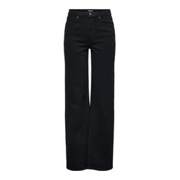 Only Jeans mit weitem Bein in Black Denim | Gr.: W30/L30