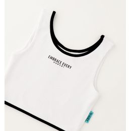 sarabanda M&auml;dchen T-Shirt "GIRL SUMMER T-SHIRT", schwarz-wei&szlig;, Gr. 176, 47% Baumwolle, 47% Modal, 6% Elasthan, Shirts