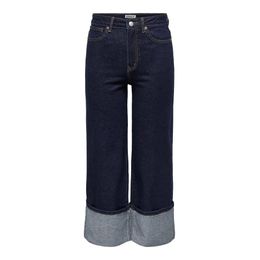 Only Jeans mit weitem Bein in Dark Blue Denim | Gr.: W27/L32