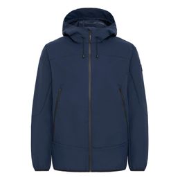 North Bend Damen Softshelljacke "Softshelljacke NBRosslyn W Softshell W-PRO 8.000 mit wasserdichter Beschichtung", blau, Gr. 36, Obermaterial: 100%