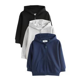 Clarks Sweatjacke Jungen Gr&ouml;&szlig;e 110 navy / hellgrau / schwarz