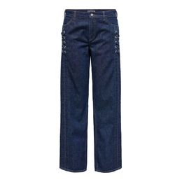 Only Jeans mit weitem Bein in Dark Blue Denim | Gr.: W30/L32