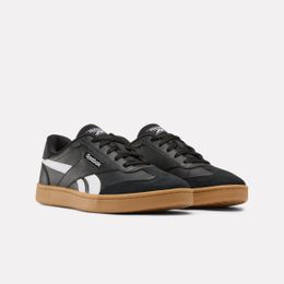 Reebok CLASSIC Herren Sneaker "REEBOK FORTE LOUNGER", Gr. 42, schwarz, Leder, Synthetik, Schuhe