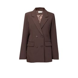 SURI FREY Damen Longblazer "Blazer SFY Freyday", braun, Gr. XL, Obermaterial: 70% Baumwolle CO. 27% Polyester PES. 3% Elasthan EL., Blazer