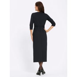 Heine Damen Jerseykleid, Schwarz, Gr. 36, Maxikleider, Material: Polyamid