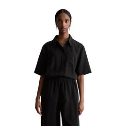 Marc O'Polo Damen Jumpsuit "aus LENZING Lyocell", schwarz, Gr. S, MARC O'POLO DENIM, unifarben, Obermaterial: 100% Lyocell, Overalls
