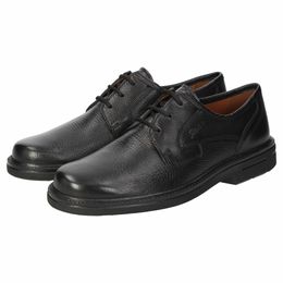 Sioux Herren Schn&uuml;rschuh "Mathias", Gr. 43, schwarz, Obermaterial: 100% Kalbslackleder CAPA. 100% Polyurethan PU., Schuhe