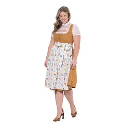 Ulla Popken Kleid in goldbraun | Gr.: 52 - Normalgr&ouml;&szlig;e