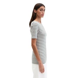 Marc O'Polo MARC O'POLO Damen T-Shirt "aus Organic Cotton-Jersey"medium blau, Basic, Gr. XXS, gestreift, Obermaterial: 100% Baumwolle, Shirts