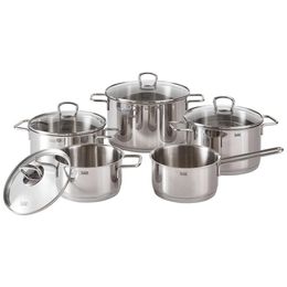 Silit Kochtopfset Alicante, Edelstahl, Metall, 5-teilig, 20 cm,24 cm,16 cm, 3.3 L,5.6 L,1.5 L,1.6 L,2.5 L, rund, backofengeeignet,backofengeeignet, Kochen, T&ouml;pfe, Topfsets