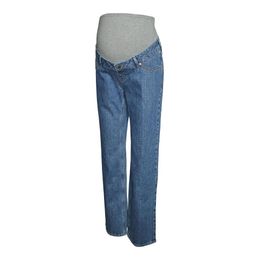 V&eacute;ro Moda Vero Moda Umstandsjeans mit Straight Fit in Medium Blue Denim | Gr.: W34/L32