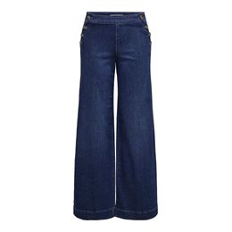 Only Jeans mit weitem Bein in Dark Medium Blue Denim | Gr.: W32/L34