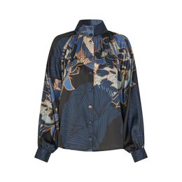 Dea Kudibal Bluse 'Nita' Damen Gr&ouml;&szlig;e M beige / blau / hellblau / schwarz