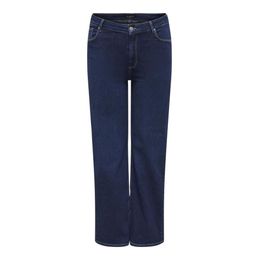 Only Carmakoma Jeans mit weitem Bein in Dark Blue Denim | Gr.: w52-L32