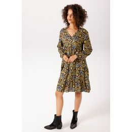 Aniston CASUAL Damen Tunikakleid, bunt, Gr. 38, bedruckt, gebl&uuml;mt, gemustert, Web, Obermaterial: 100% Viskose, Kleider, mit farbenfrohen, grafischen