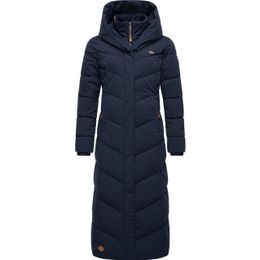 Ragwear Damen Steppmantel "Natalka Extralong", blau, Gr. 6XL, Au&szlig;enmaterial: 100% Polyester. Innenfutter: 100% Polyester. Wattierung: 100% Polyester,