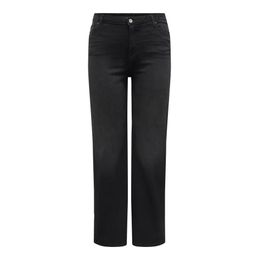 Only Carmakoma Jeans mit weitem Bein in Black Denim | Gr.: W48/L34