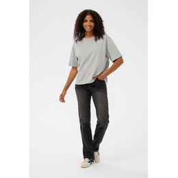 Kaffe T-shirt KAsandy Oversize fit in Light Grey Melange | Gr.: M