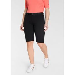Maier Sports Damen Bermudas "D GG Outdoorhose", schwarz, Gr. 46, unifarben, Web, Obermaterial: 90% Polyamid, 10% Elasthan, Hosen, mit zwei
