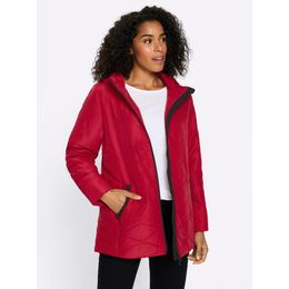Classic Basics Damen Steppjackerot, Gr. 50, unifarben, 100% Polyester, Wattierung:100% Polyester, Jacken