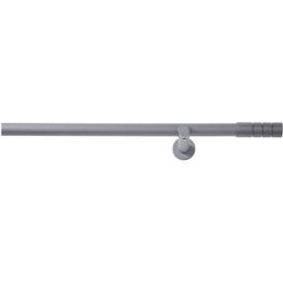 Vorhangstange GOOD LIFE, L:120cm &Oslash;:20mm, grau, Metall, Gardinenstangen, "Ranura"