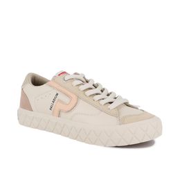 Palladium Damen Sneaker "PALLA ACE LO MIX LTH", Gr. 39,5wei&szlig;cap gray, Leder, Synthetik, Schuhe