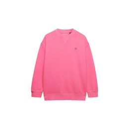 Superdry Damen Sweatshirt "STUDIOS RELAXED CREW", pink, Gr. L, unifarben, Sweatware, Obermaterial: 100% Baumwolle, Sweatshirts, aus Baumwolle und