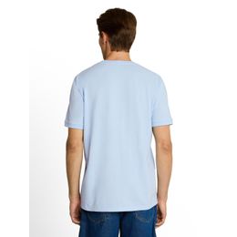 Herren Rundhalsshirtlight metal blau, Gr. XL, Tom Tailor Denim, Single Jersey, Obermaterial: 60% Baumwolle, 40% Polyester, Shirts