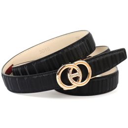 Anthoni Crown Damen Lederg&uuml;rtel, schwarz, Gr. 110, unifarben, Leder, G&uuml;rtel, Stufenloser samtig f&uuml;hlender Lederg&uuml;rtel