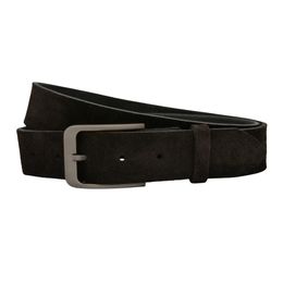 AnnaMatoni Herren Lederg&uuml;rtel "AnnaMatoni Herren Lederg&uuml;rtel Zeitloses Design G&uuml;rtel 3,5cm", schwarz, Gr. 95, 100% Leder, G&uuml;rtel