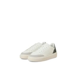 Jack & Jones JACK & JONES Herren Sneaker "JFWASPIRE COURT", Gr. 45, wei&szlig;, Lederimitat, Schuhe, Schn&uuml;rschuh, Halbschuh, Freizeitschuh in klassischer Optik