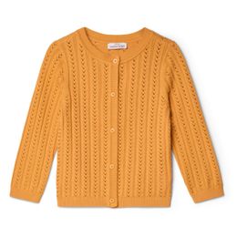 Tchibo - Kinder-Strickjacke - M&auml;dchen - Gr. 110/116 - senfgelb
