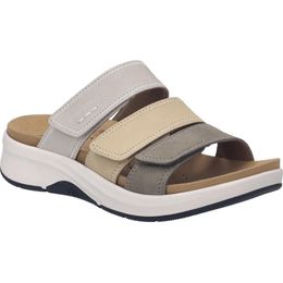 Josef Seibel Damen Sandale "Estelle 11, granit-multi", Gr. 42, grau, Obermaterial: 100% Rindsleder Leather cow., Schuhe