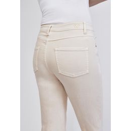 WONDERJEANS Damen 5-Pocket-Jeans "Relaxed Straight", beige, Gr. 34, Denim/Jeans, Obermaterial: 88% Baumwolle, 10% Polyester, 2% Elasthan, Jeans,