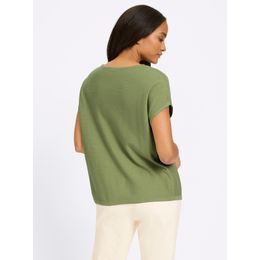 Heine Damen Pullunder "Pullunder", gr&uuml;n, Gr. 36, unifarben, 100% Baumwolle, Pullover