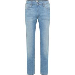 Mustang Herren Straight-Jeans "Herren Style Tramper Straight ULW"402 mittelblau, Gr. 30, unifarben, Denim/Jeans, 99% Baumwolle, 1% Elasthan, Jeans