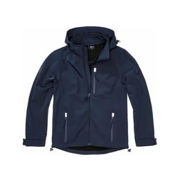 Brandit Softshelljacke "Softshelljacket Hurricane" in Blau | Gr.: 7XL