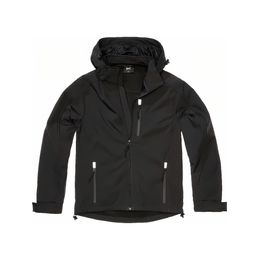 Brandit Softshelljacke "Softshelljacket Hurricane" in Schwarz | Gr.: 5XL
