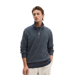 Marc O'Polo MARC O'POLO Herren Troyer "aus reiner Bio-Baumwolle", blau, Gr. XL, unifarben, Obermaterial: 100% Baumwolle, Pullover