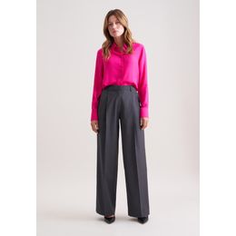 Seidensticker Damen Stoffhose, grau, Gr. 38, gestreift, 53% Polyester, 44% Schurwolle, 3% Elasthan, Hosen