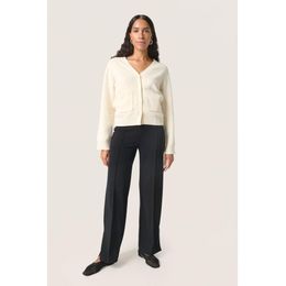 Soaked in Luxury Strickjacke SLCalisa Gerade Passform in Whitecap Gray | Gr.: XL