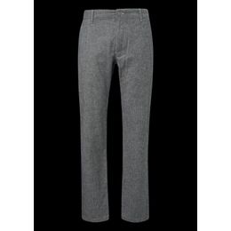 s.Oliver Herren Stoffhose, grau, Gr. 30, meliert, Web, Obermaterial: 58% Baumwolle, 40% Leinen, 2% Elasthan, Hosen
