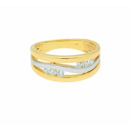 Adelia&acute;s ADELIA ́S Damen Fingerring "Damenring 333 Gold ( 8K ) mit Zirkonia", 58, Gold, gold, Gold, Fingerringe, Goldring