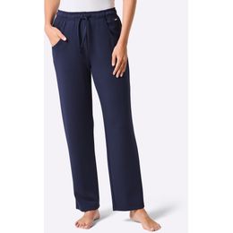 feel good Damen Dehnbund-Hose, Gr. 26, blau, 50% Modal, 44% Polyester, 6% Elasthan, unifarben, Hosen